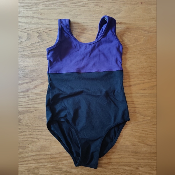 HDW Dance | Other | Hdw Dance Purple Black Color Block Leotard | Poshmark